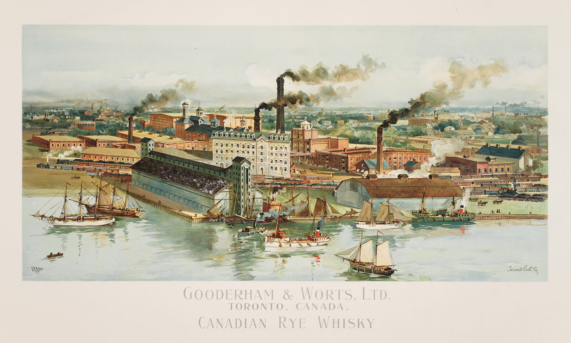 Gooderham & Worts, Ltd., Toronto. 1896 – Scenes From Toronto